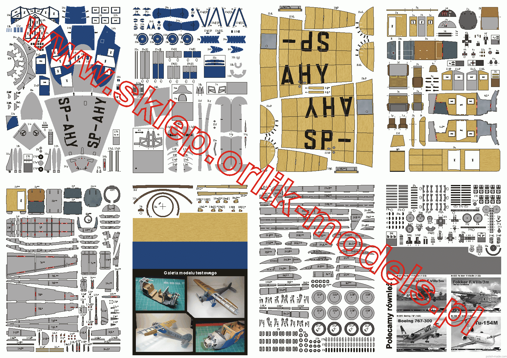 ORLIK PWS-54 pasażersko-pocztowy - 143 - 1/33 ORLIK / 1/33 / SAMOLOTY I ...